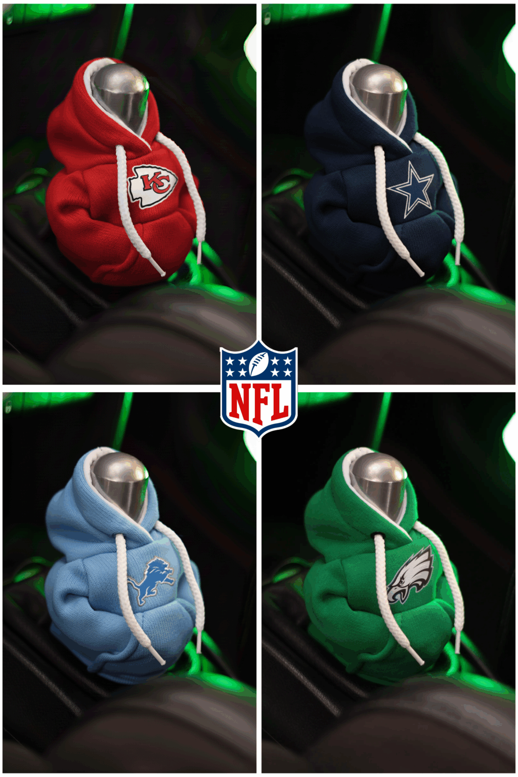 Premium NFL Car Gear Shift Hoodie - Sacherprint